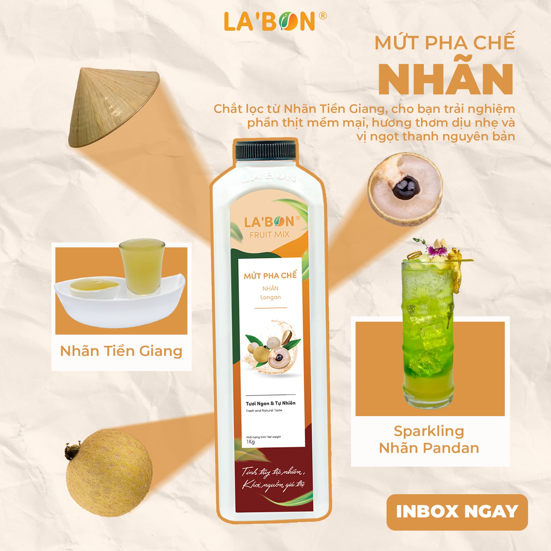 Mứt Pha Chế Nhãn LA'BON 1kg - Horecavn